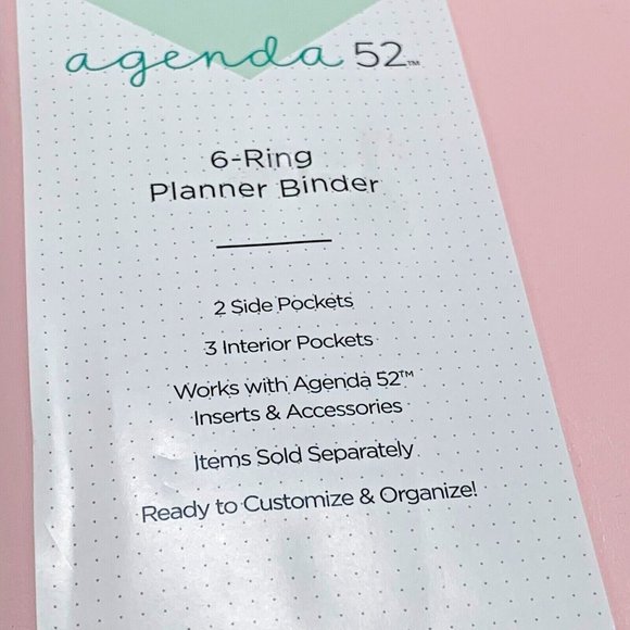 Agenda 52 | Office | 6 Ring Binder By Agenda 52 Pink For Planner Budget Envelopes And More ...